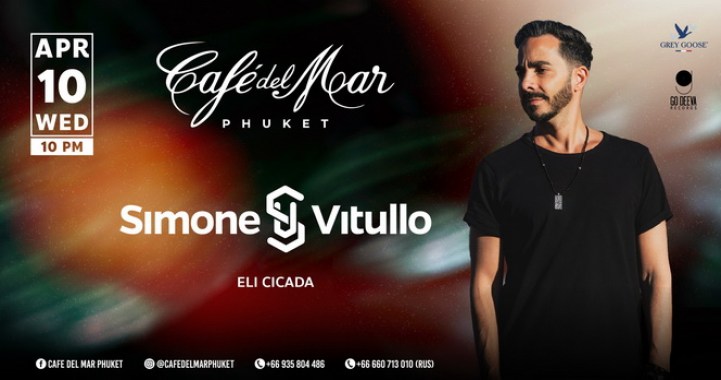 Simone Vitullo at Café Del Mar Phuket, Wed 10th Apr 2024 - What’s On ...