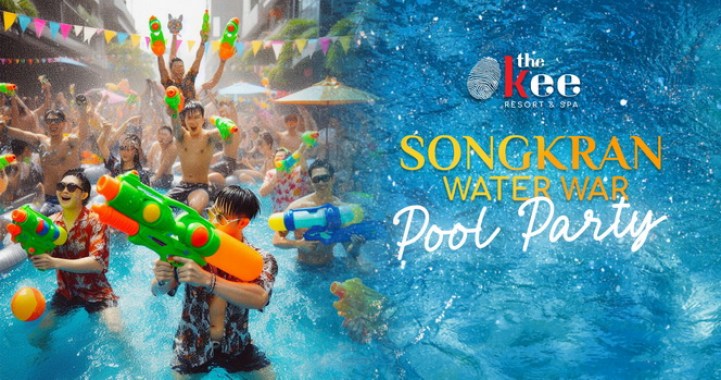 Songkran Festival Water War Pool Party 2024 at The Kee Resort, Fri 12th ...