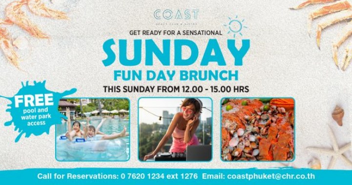 Sunday Fun Day Brunch at Centara Grand Beach Resort Phuket, Sun 18th ...