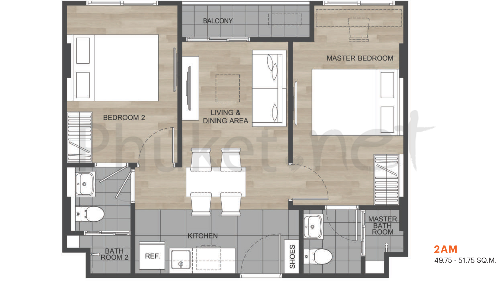 D Condo Reef Phuket - 2 beds/2 baths - Phuket Real Estate and Property ...