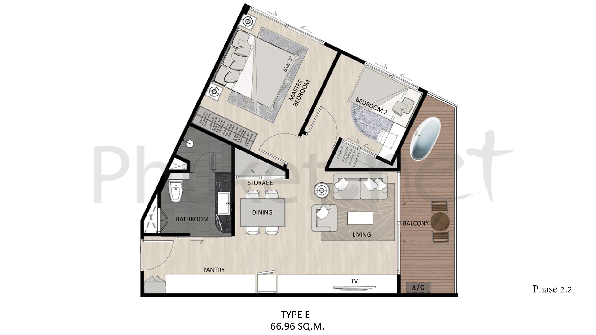 Sea Heaven Condos in Nai Thon - 2 beds/2 baths - Phuket Real Estate and ...