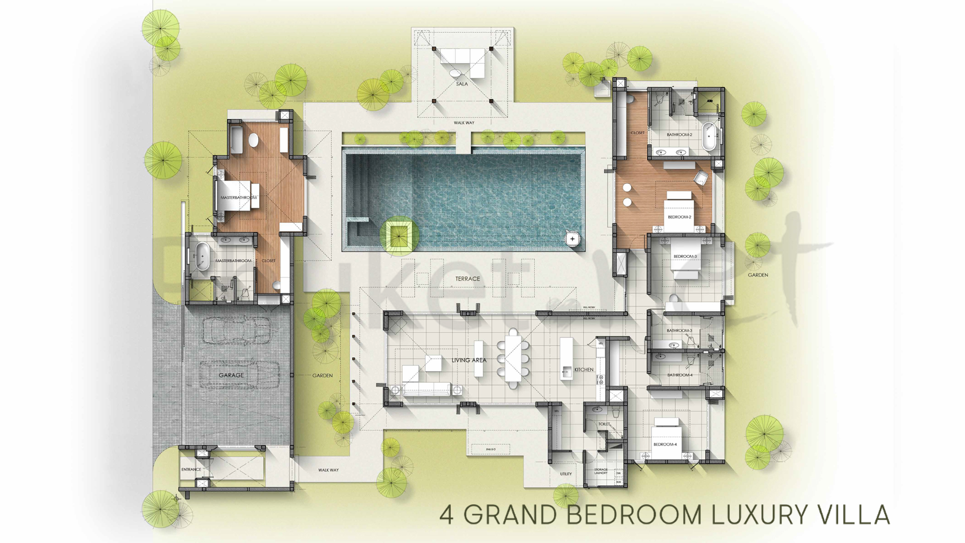 Anchan Mountain Breeze Villas Thalang - 3 beds/3 baths - Phuket Real ...