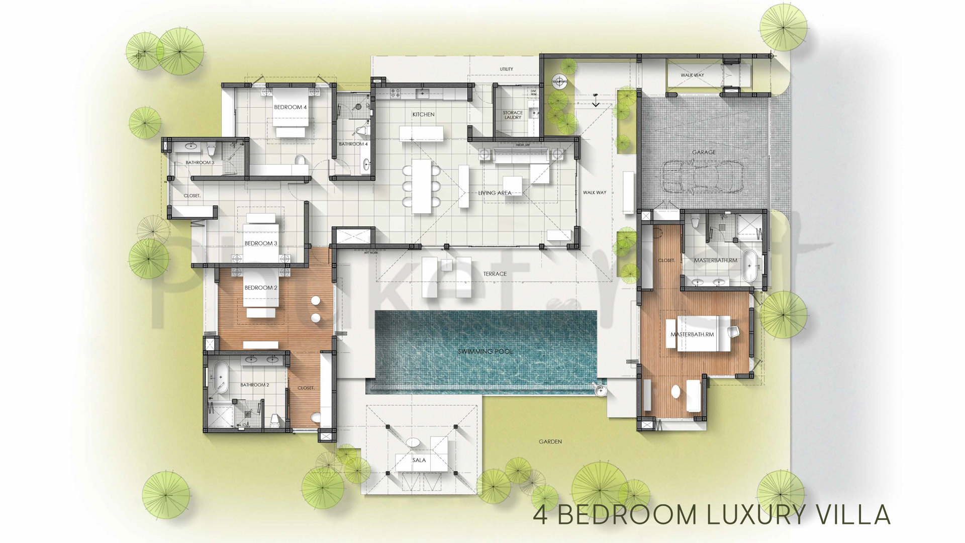 Anchan Mountain Breeze Villas Thalang - 3 beds/3 baths - Phuket Real ...