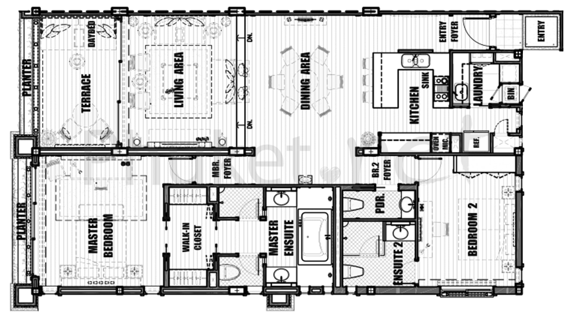 Luxury Andara Sea View Apartment Kamala - 2 beds/2 baths - Phuket Real ...