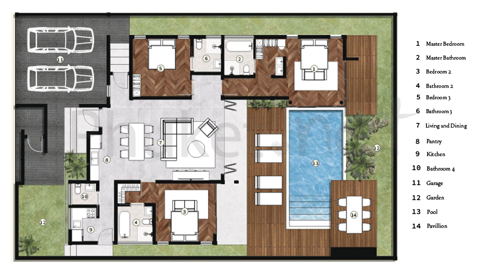 Avirodha Palai Villas in Chalong - 3 beds/3 baths - Phuket Real Estate ...