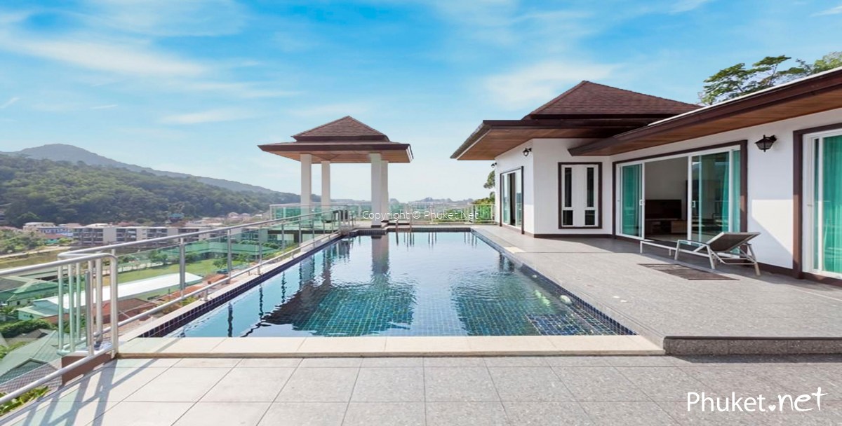 Hillside Sea View Pool Villa in Kamala - 4 beds/4 baths - Phuket Real ...