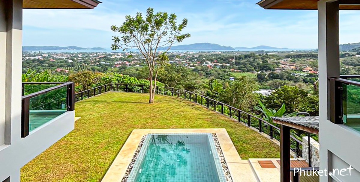 Hillside Sea View Chalong Pool Villa - 3 beds/3 baths - Phuket Real Estate and Property For Sale ...