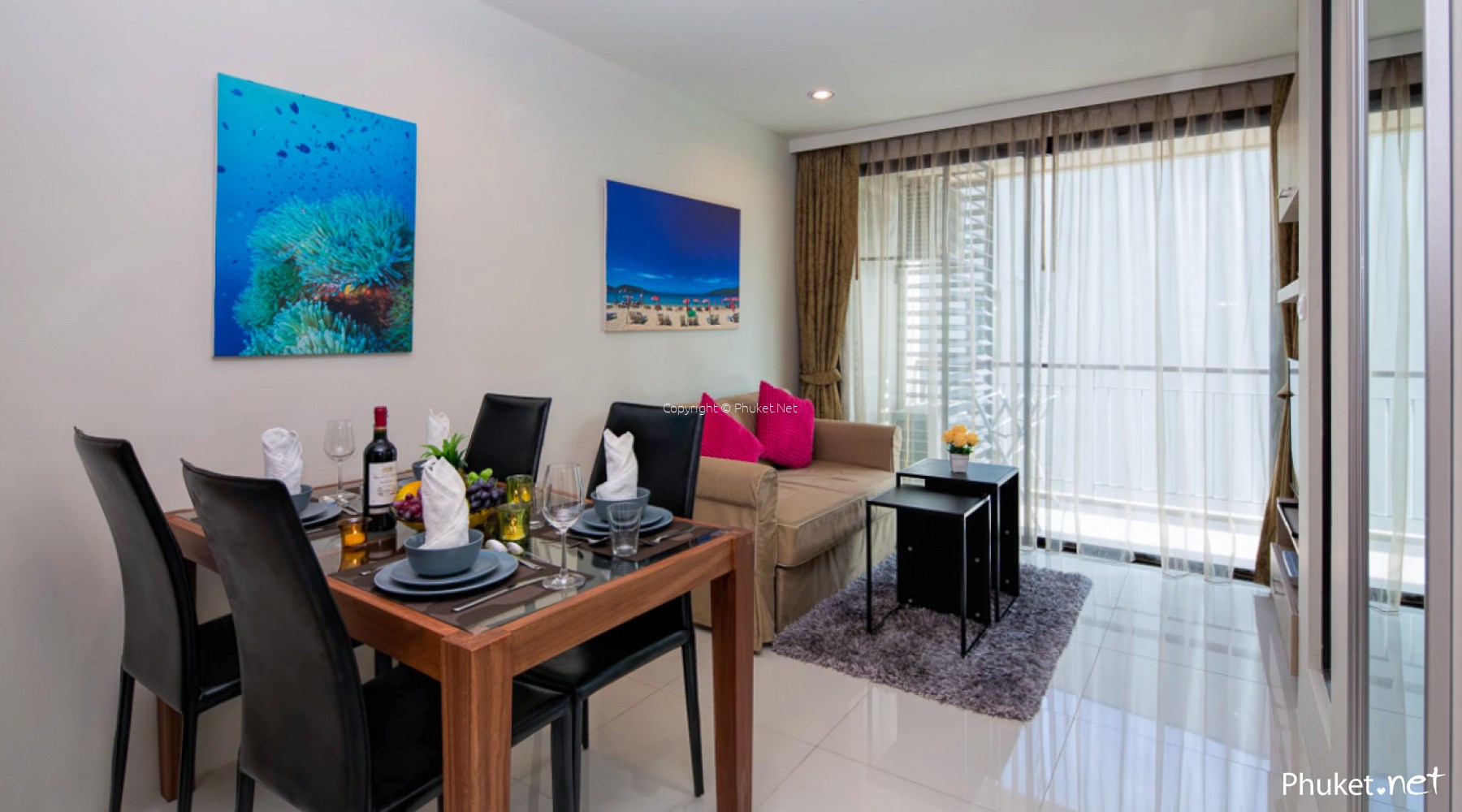 Modern Partial Sea View Condo near Patong - 1 bed/1 bath - Phuket Real ...