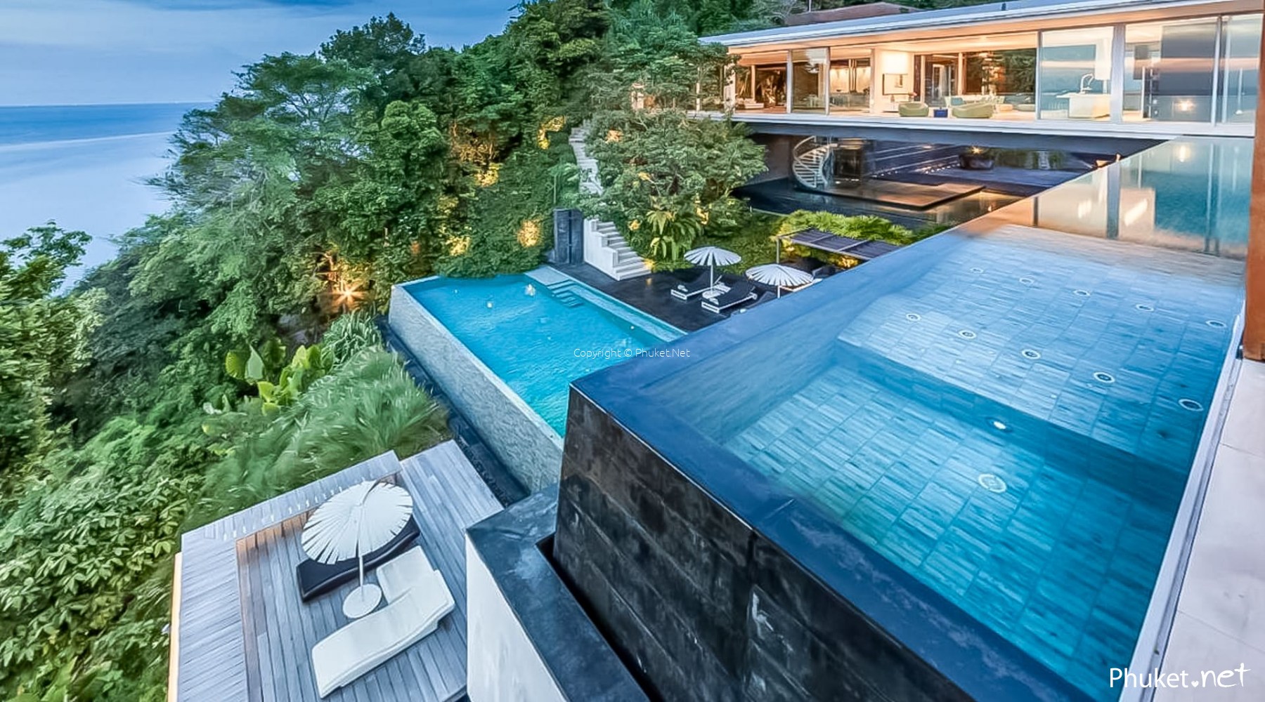 Splendid Ocean View Villa Mayavee Kamala - 4 beds/6 baths - Phuket Real Estate and Property For ...