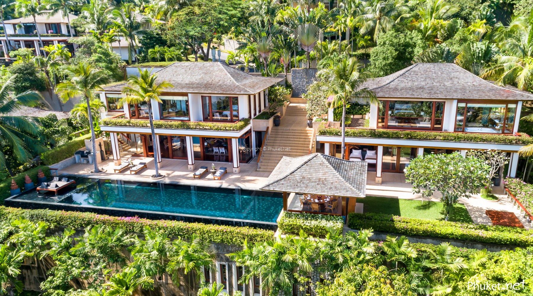 Imposing Ocean View Kamala Pool Villa - 5 beds/6 baths - Phuket Real ...